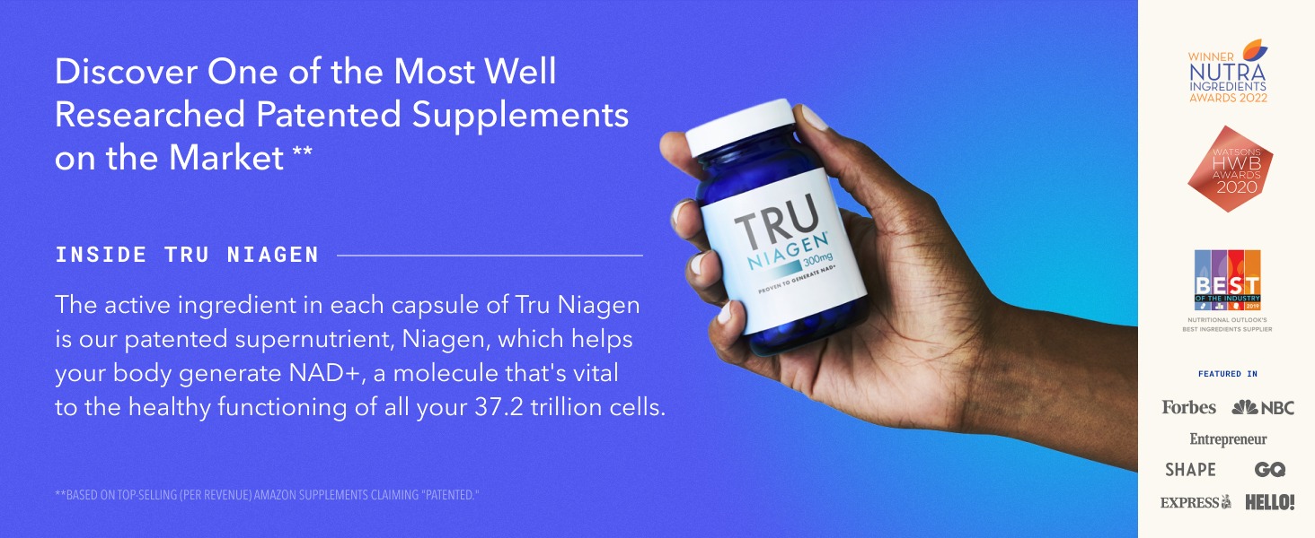 Tru Niagen® by Chromadex 30 x 300 mg – 6 Mths Supply - REJUVIPLUS